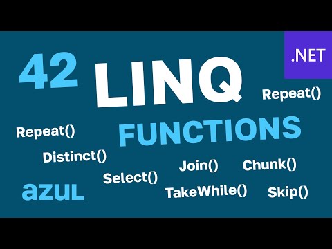 Net C Vb 42 Linq Functions Explained Azul Coding