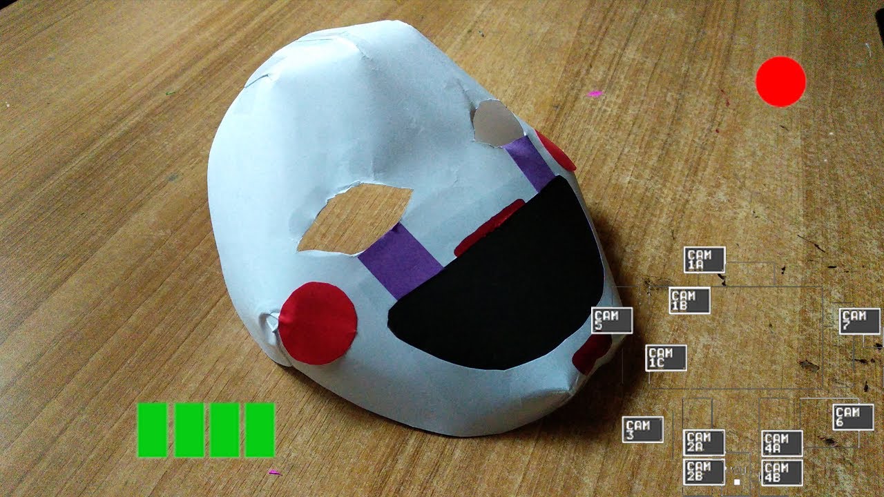 Fnaf Puppet Mask Diy Paper Tutorial Youtube
