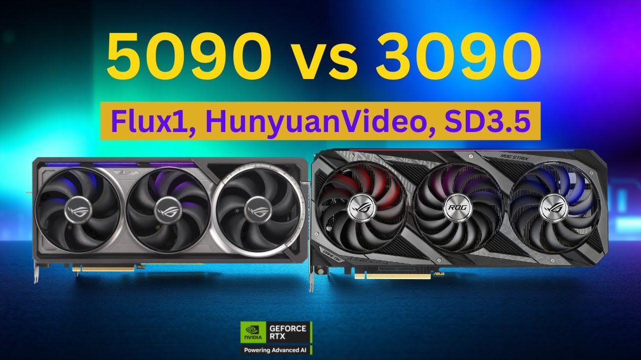 Rtx 5090 Vs 3090 Ep2 Flux 1 Dev Hunyuanvideo Stable Diffusion 3 5