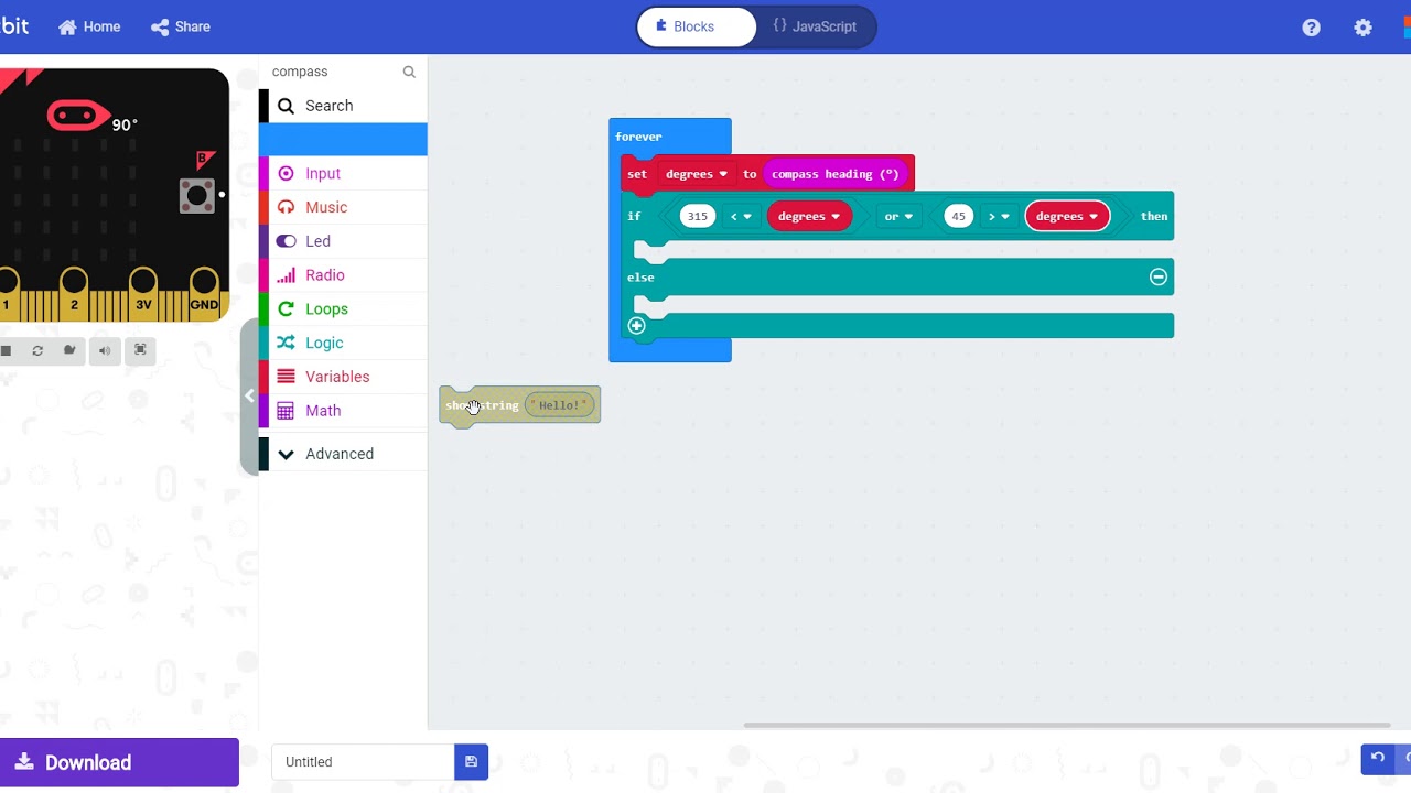 Microbit Compass Youtube