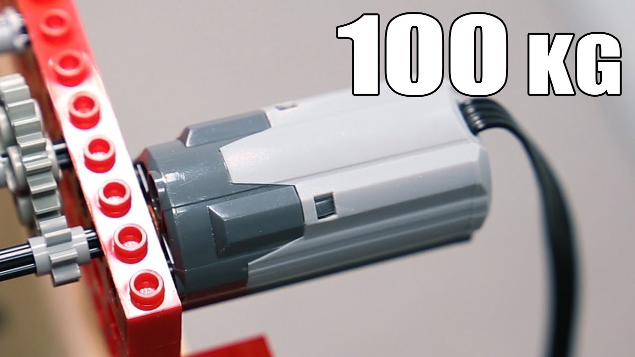 Lego Motor Lifts 100kg Youtube