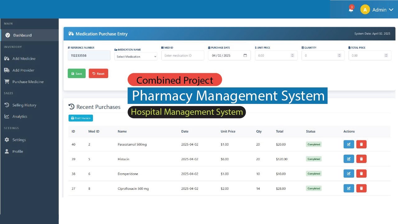 Build A Pharmacy Management System Complete Free Tutorial In Php Youtube
