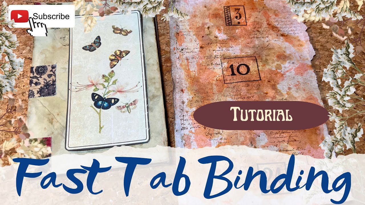 Project 9 No Sew Tab Binding Build A Journal Youtube