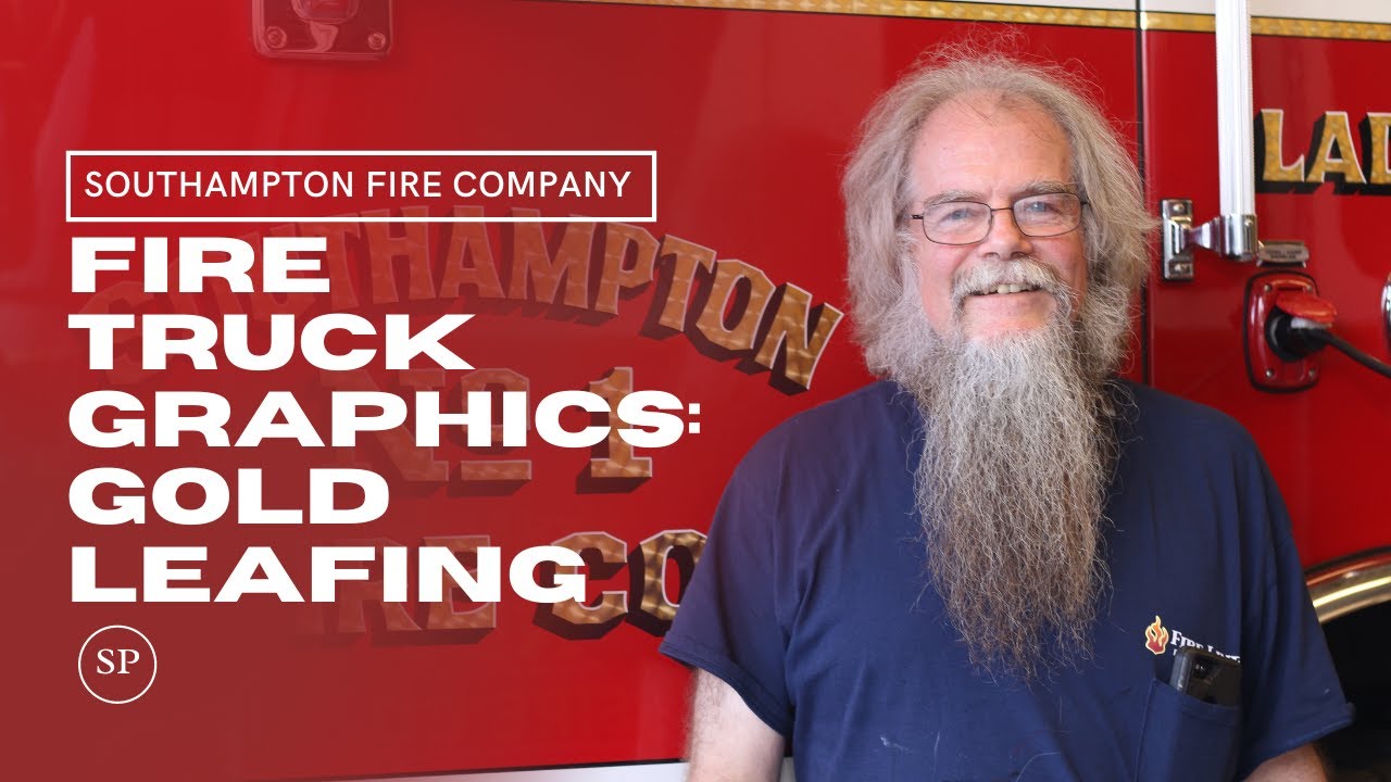 Gold Leafing Fire Trucks Dan Z Lettering Youtube