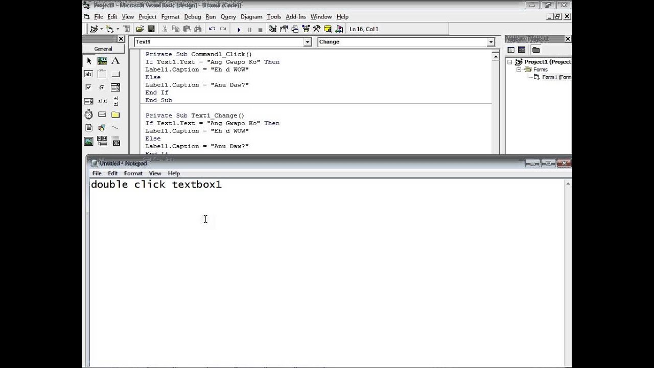 If Else Statement Vb6 Tutorial Tagalog For Beginners Youtube