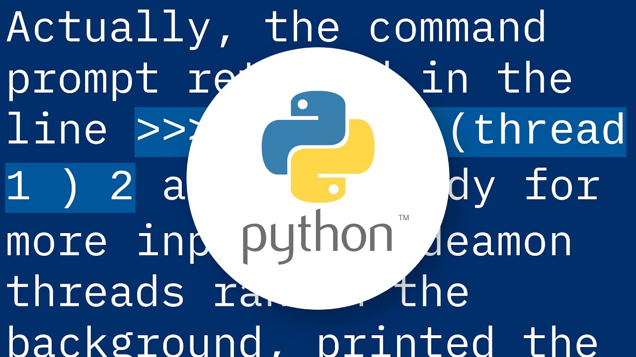 How To Properly Stop Python Threads Youtube