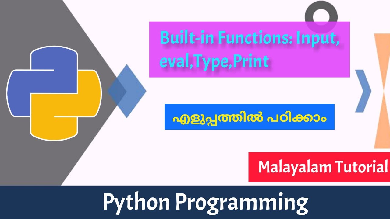 Python Builtin Functions Input Function Eval Function Type Funct