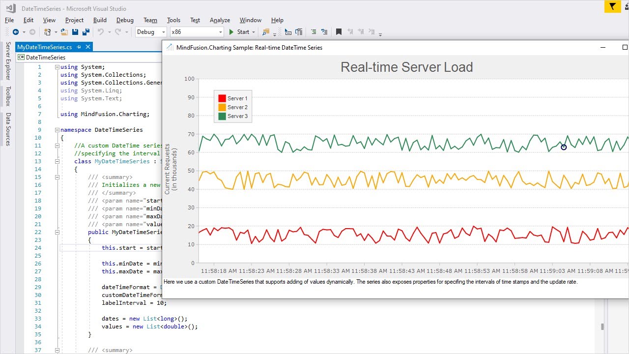 Real Time Chart In Winforms Youtube