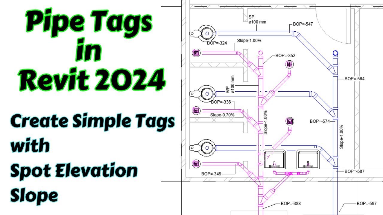 Revit Plumbing Pipe Tagging In Revit Mep Plumbing Tagging Revitmep Youtube