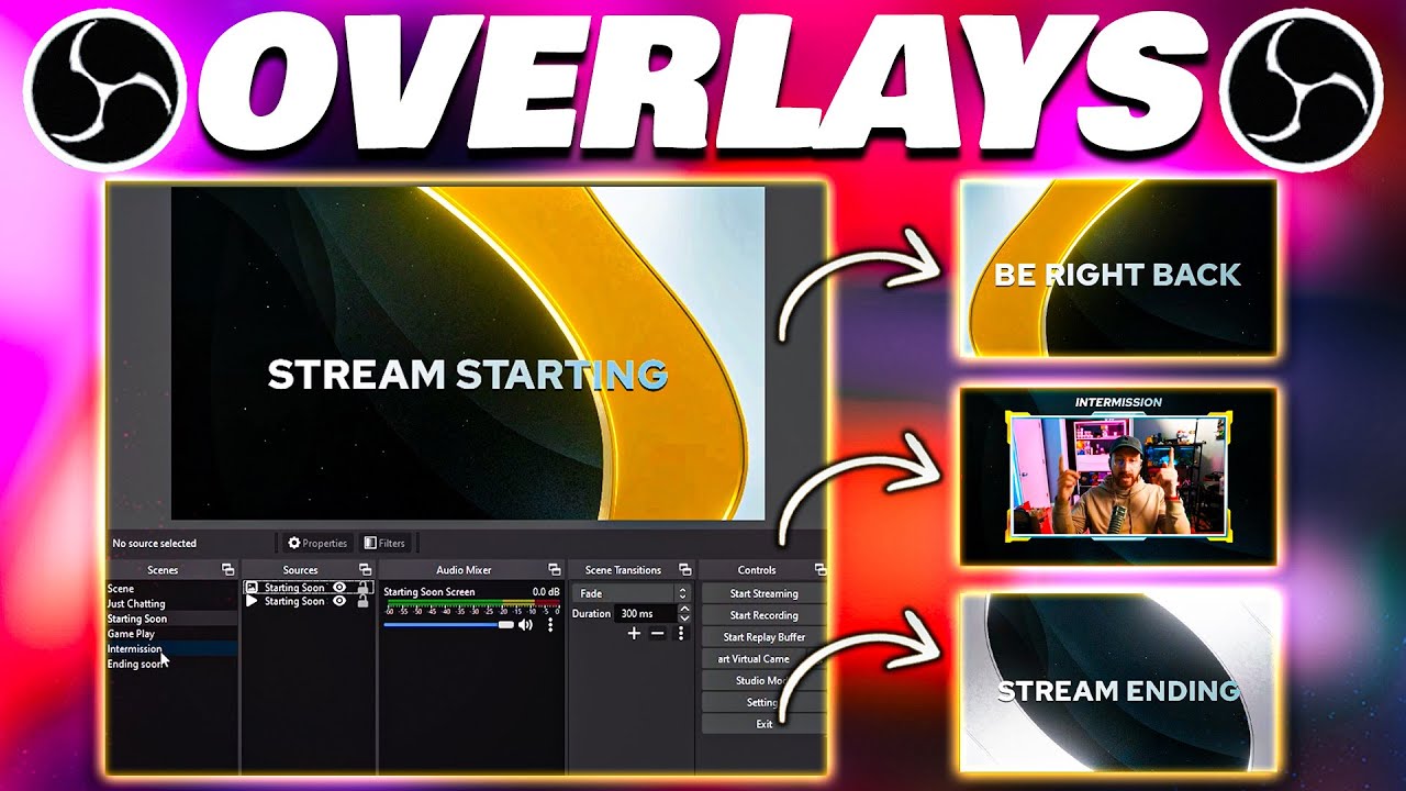 How To Install Use Overlays In Obs Tutorial Youtube