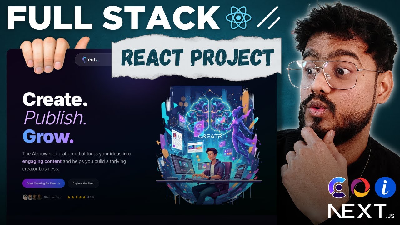 Full Stack React Project Ai Creators Platform Next Js Tailwind