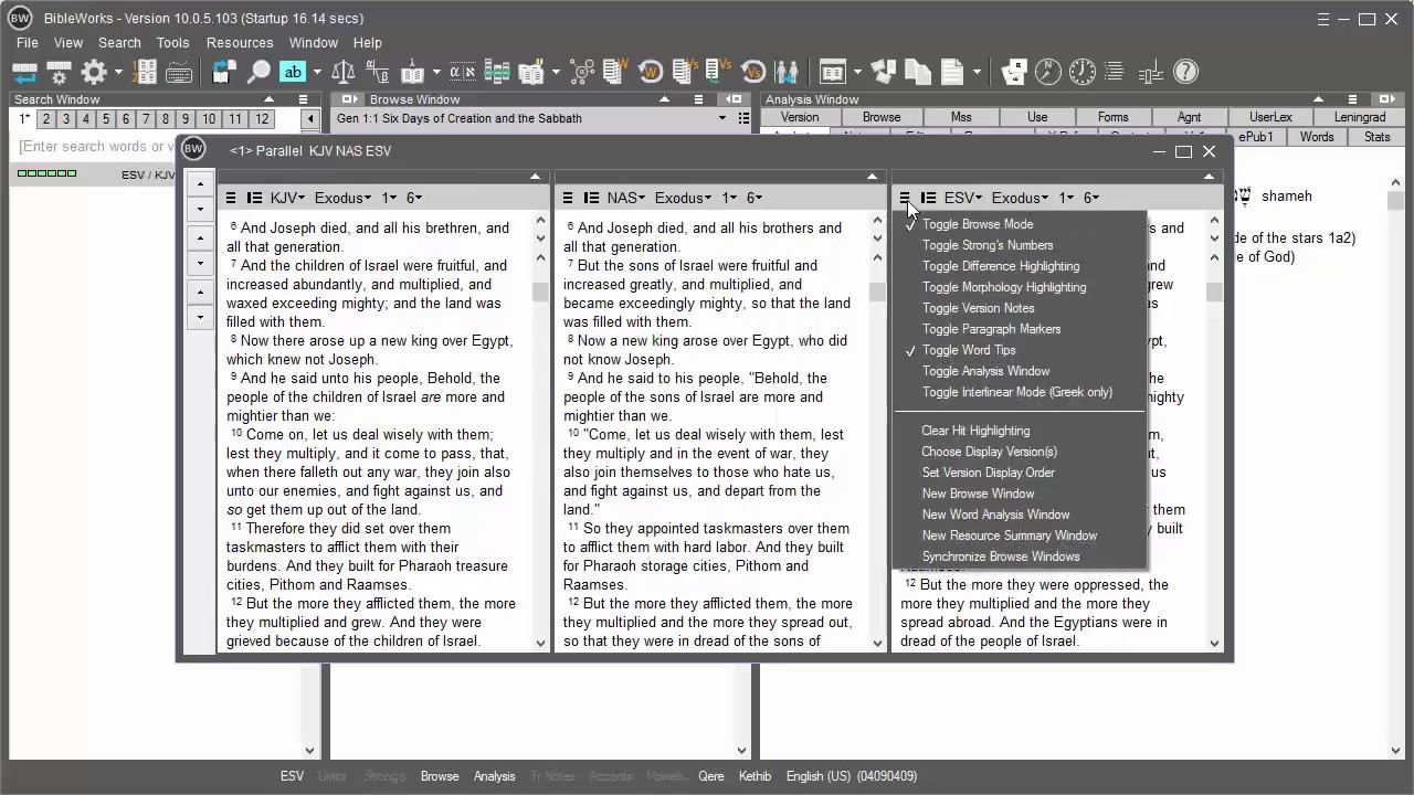 How To Use The Parallel Versions Window Bw10 Youtube