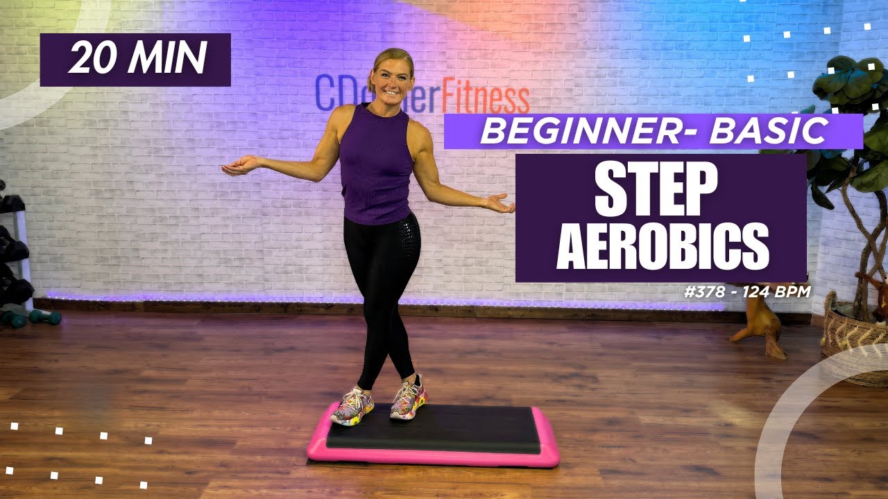 20 Min Beginner Step Aerobics Basic Stepper Workout 124 Bpm Workout