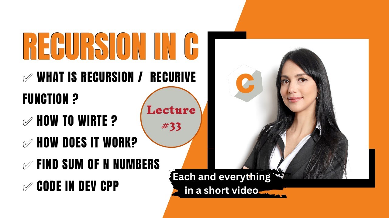 Recursion In C Recursive Function In C Programming Find Sum Of N