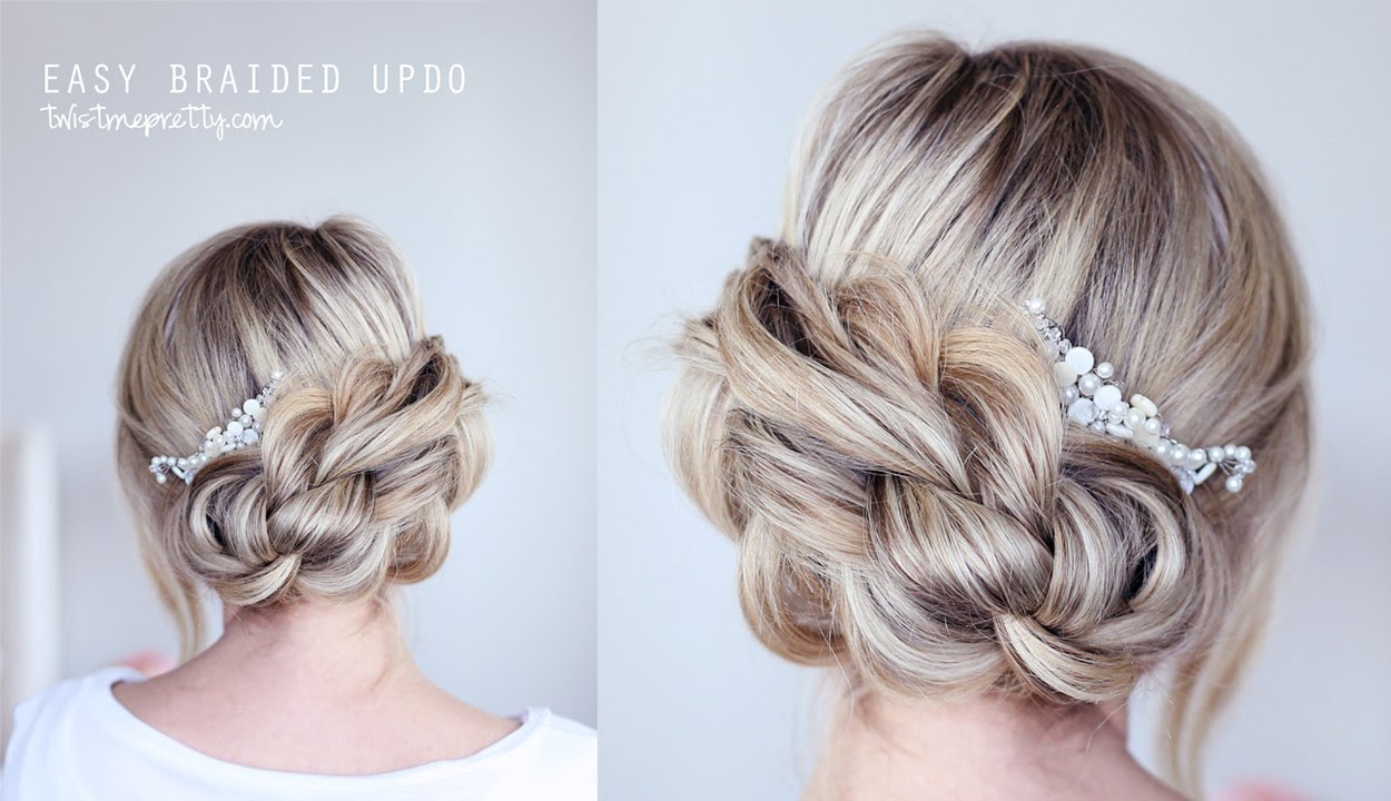 Easy Braided Updo Youtube