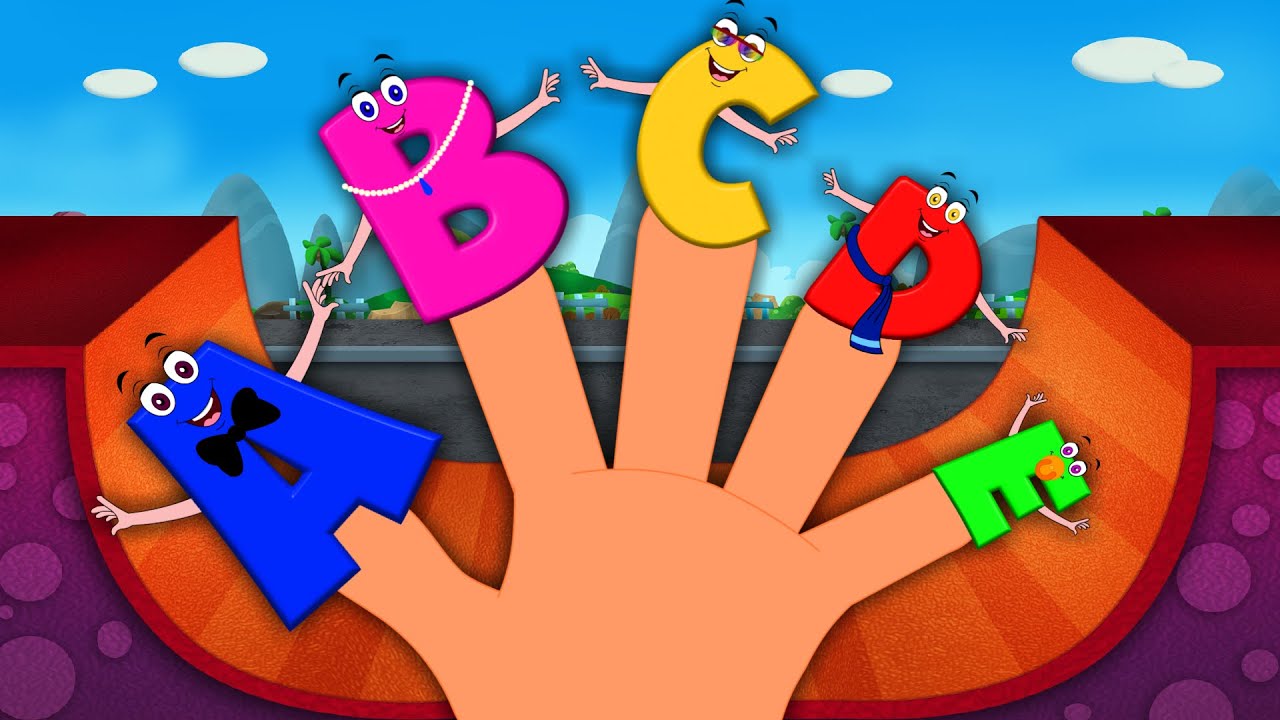 Alphabets Finger Family Abc Song English Nursery Rhymes Youtube