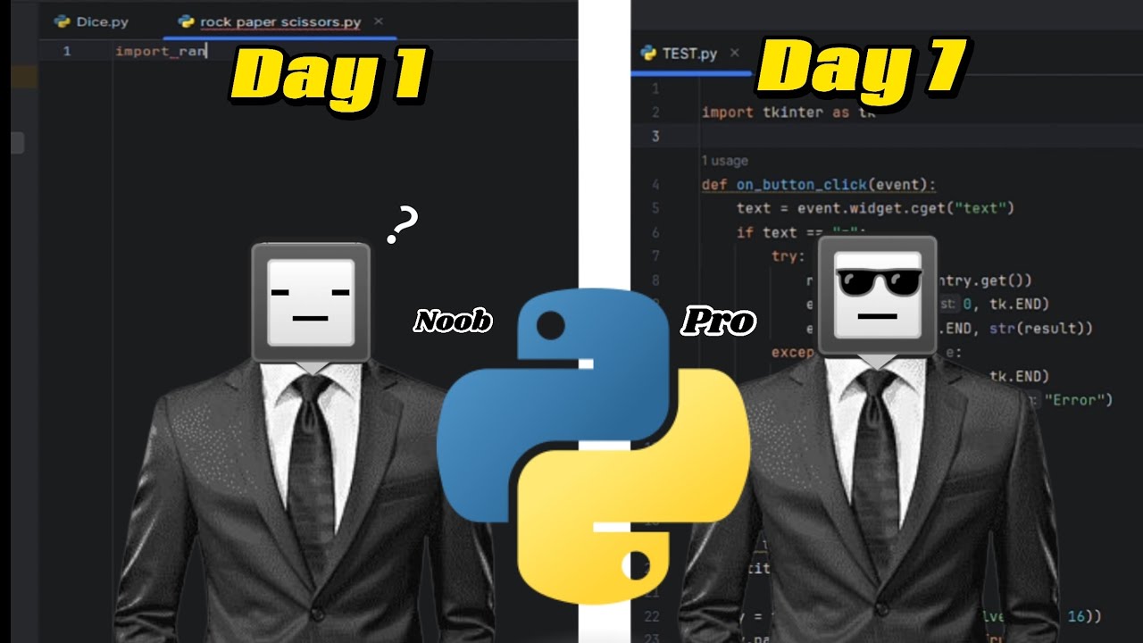 Learning Python In 7 Days Challenge Youtube