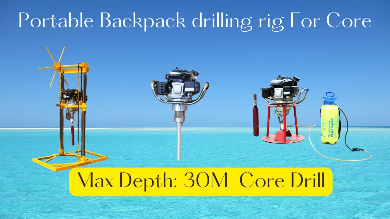 Portable Small Geological Exploration Core Drill Rig Handheld Backpack