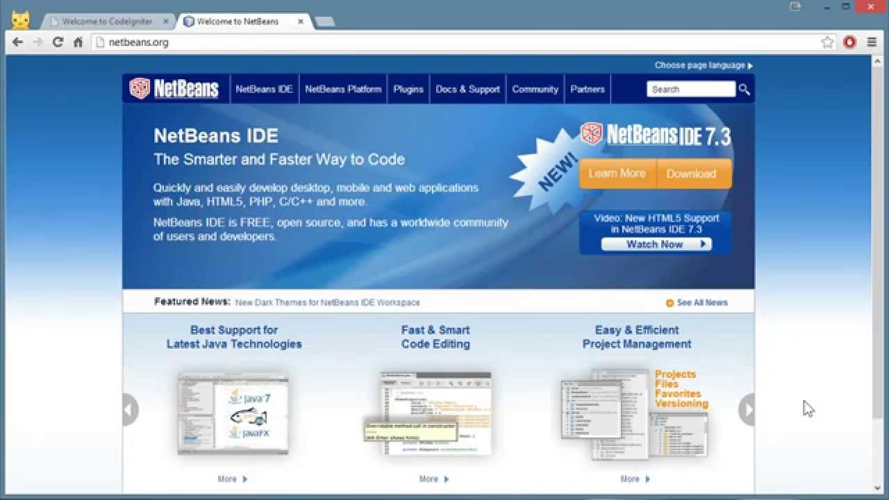 Codeigniter Tuto Setup Netbeans Ide Youtube