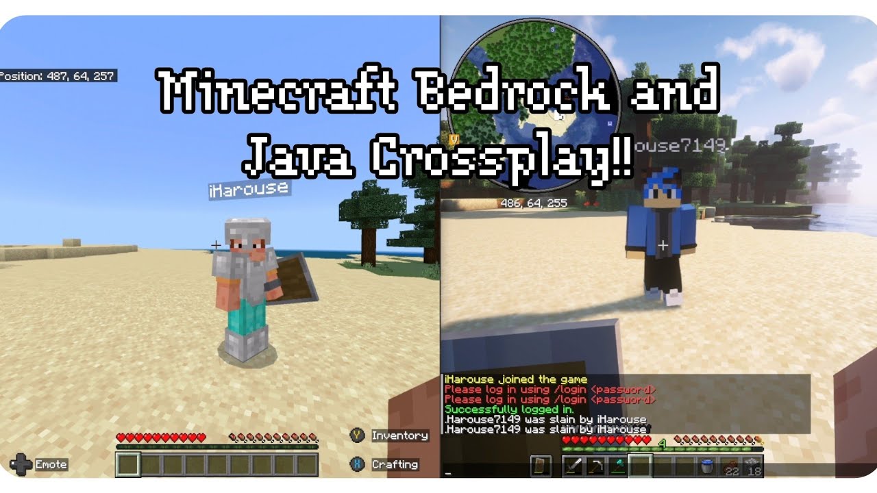 Minecraft Bedrock Edition And Java Edition Crossplay Multiplayer