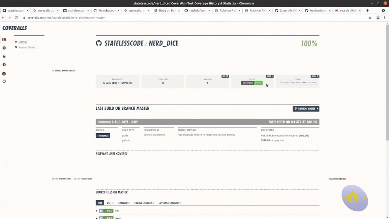 Codecast Create A Rubygem 28 Add Coveralls To Gem And Github Actions