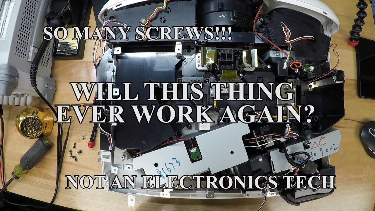 Epson Projector Fix Maybe No Fan Spin Temp Light Flashes Part 1