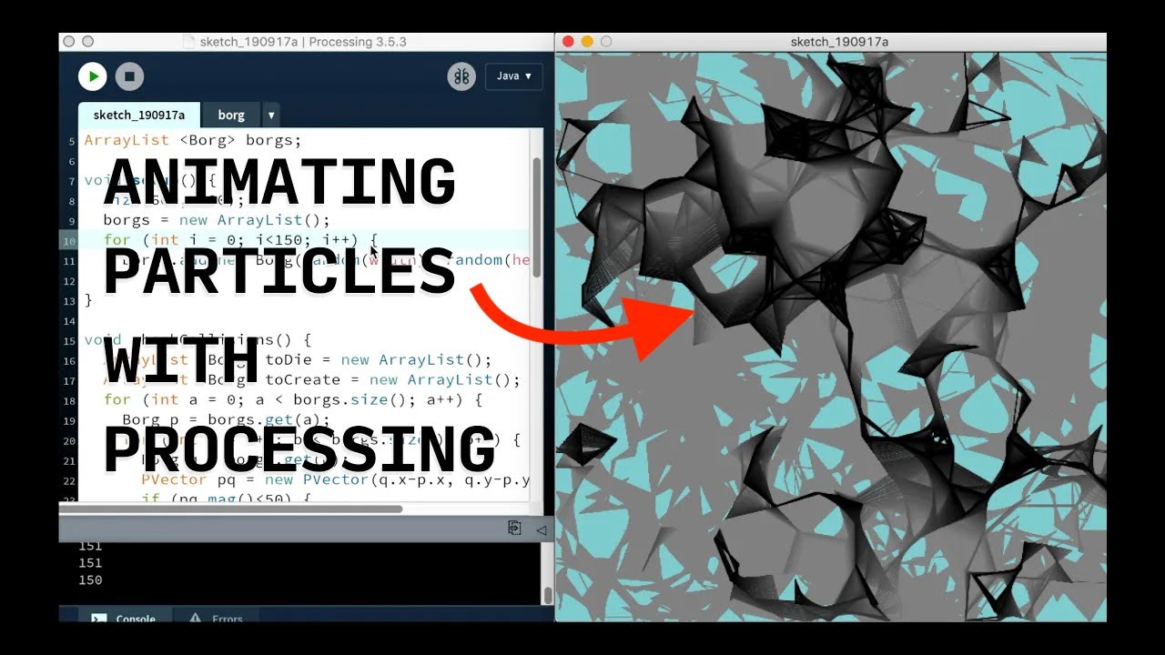 Swarm Particle Art Tutorial In Processing Youtube
