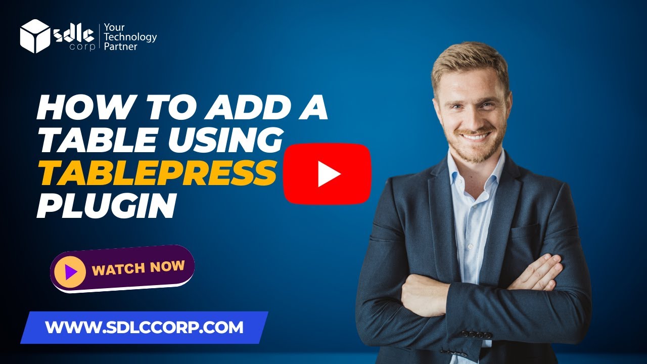 How To Add A Table Using Tablepress Plugin Youtube