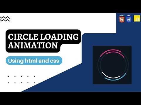 Circle Loading Animation Using Html And Css Loading Animation Html