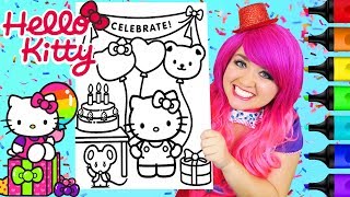 Coloring Hello Kitty School Bus Coloring Book Page Prismacolor Colored