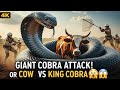 Heroic Rescue Team Saves Innocent Cow From Giant King Cobra Attack ...