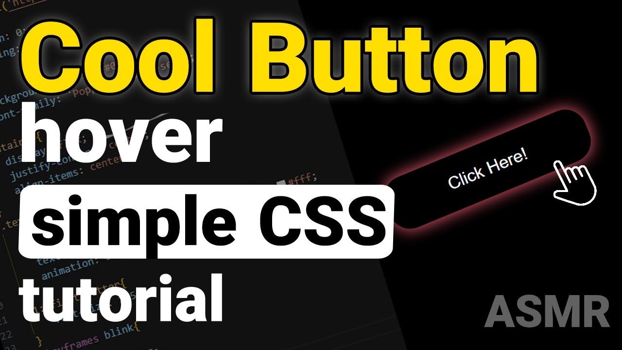 Asmr Programming Cool Button Hover Tutorial Youtube
