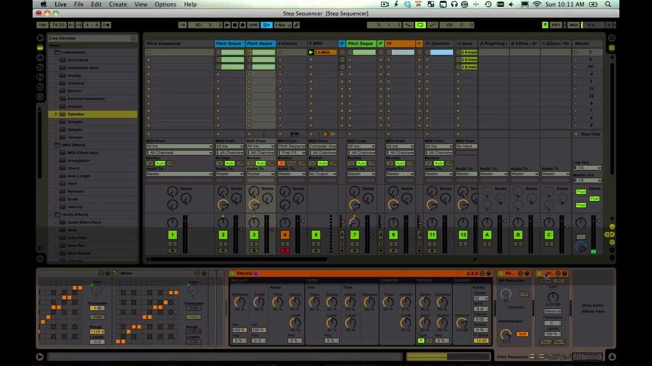 Step Sequencer In Ableton Live Without Max For Live Youtube