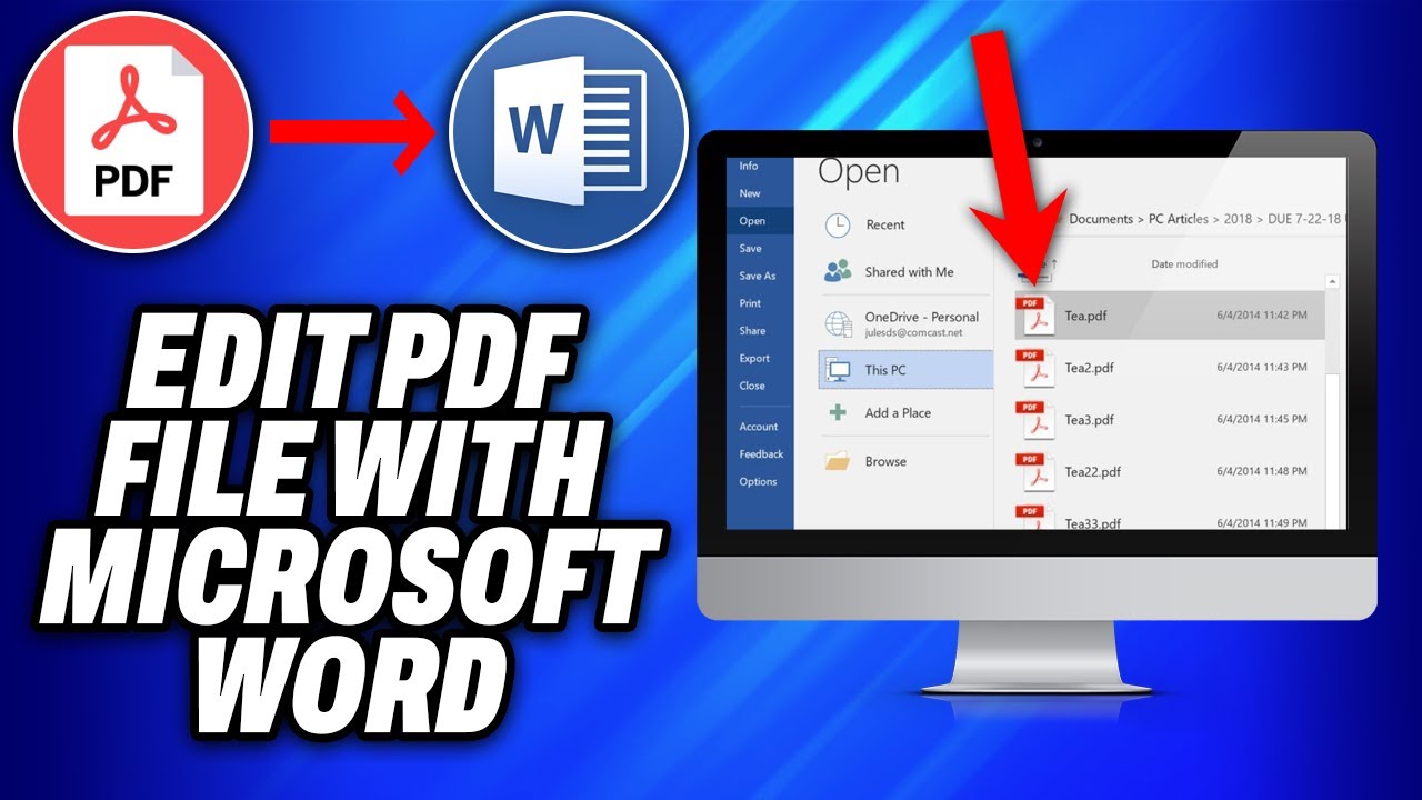 How To Edit Pdf File With Microsoft Word 2025 Easy Fix Youtube