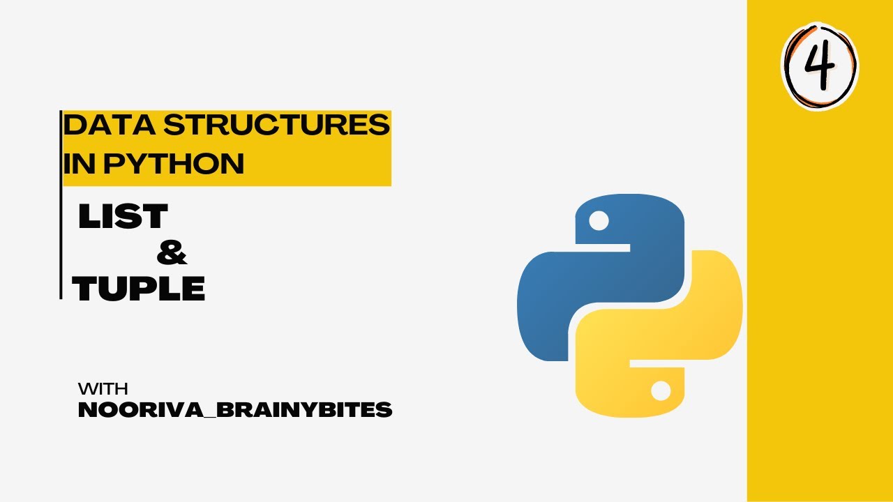 Data Structures List Tuple Python Youtube