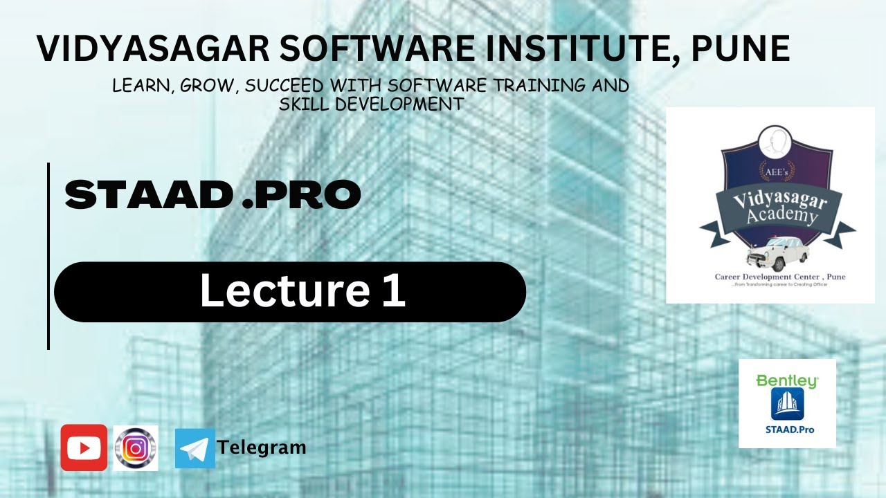 Staad Pro Lecture No 1 Youtube