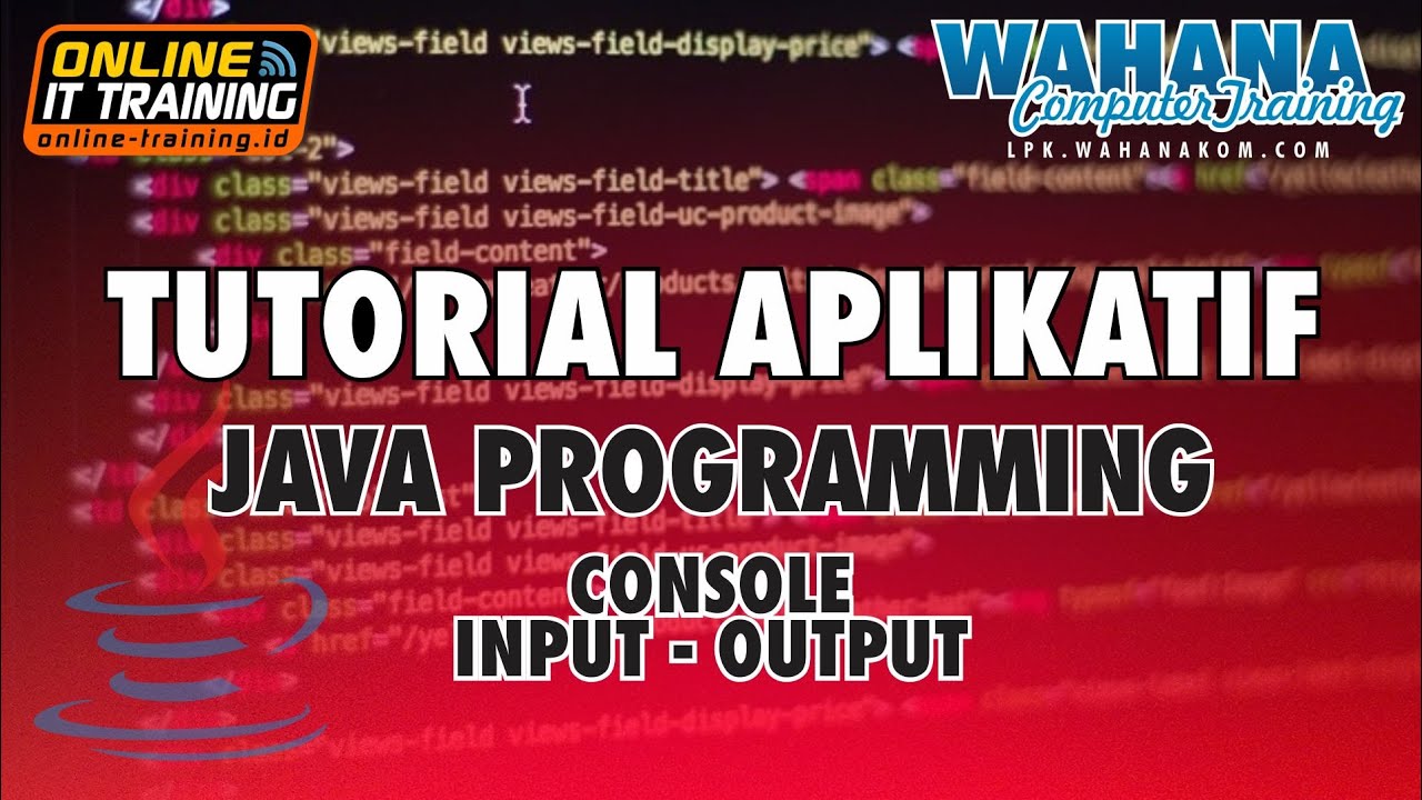 Java Programming Console Input Output Youtube