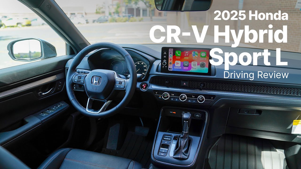 2025 Honda Cr V Hybrid Sport L Trim Driving Review Youtube