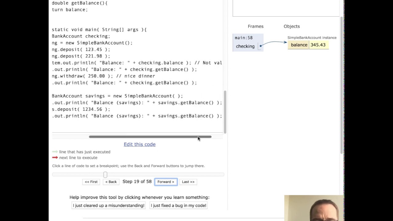 Creating Java Classes Bankaccount Example Youtube