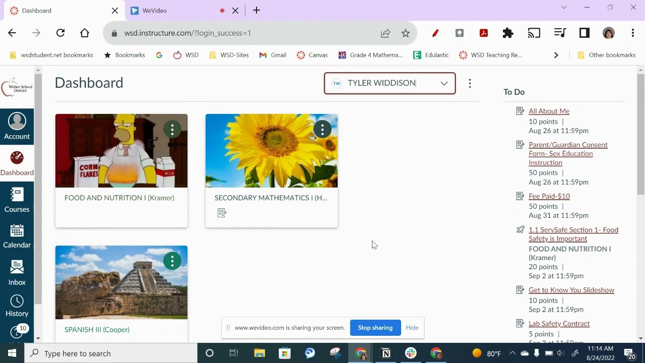 Canvas Dashboard For Parents Youtube