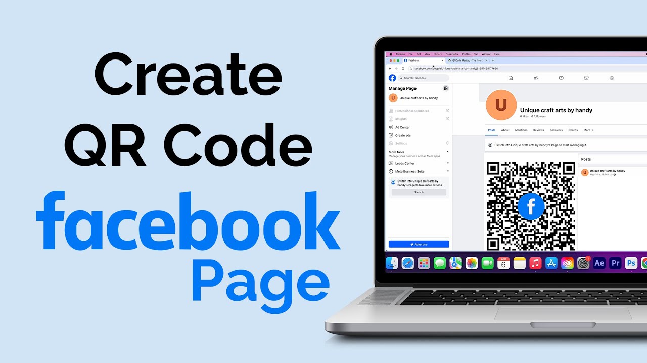 How To Create Qr Code For Facebook Page Youtube