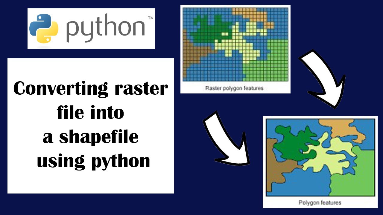 Converting Raster File Into A Shapefile Using Python Youtube
