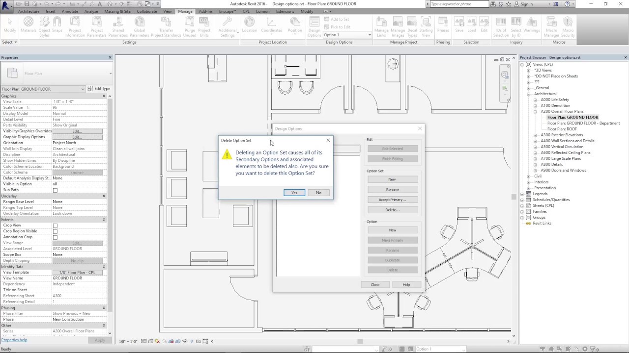 Revit Design Options Tutorial Design Talk