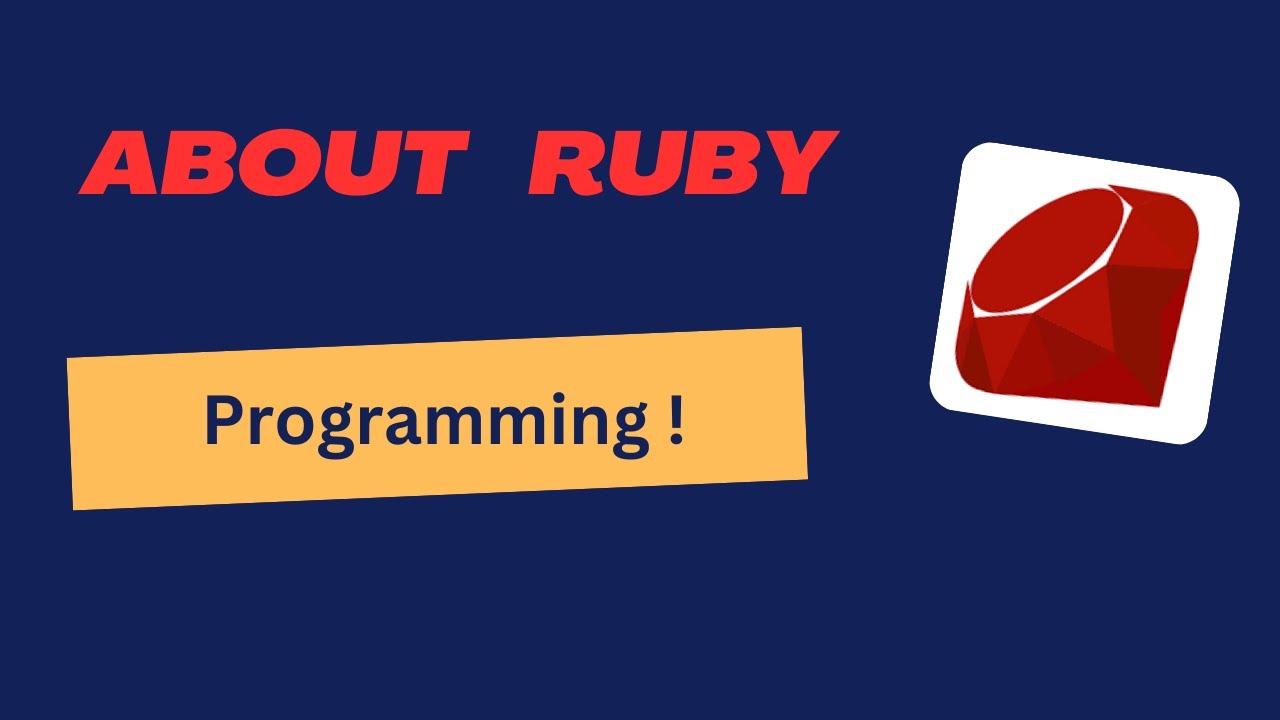 A Quick Guide To Ruby Programming Language Youtube