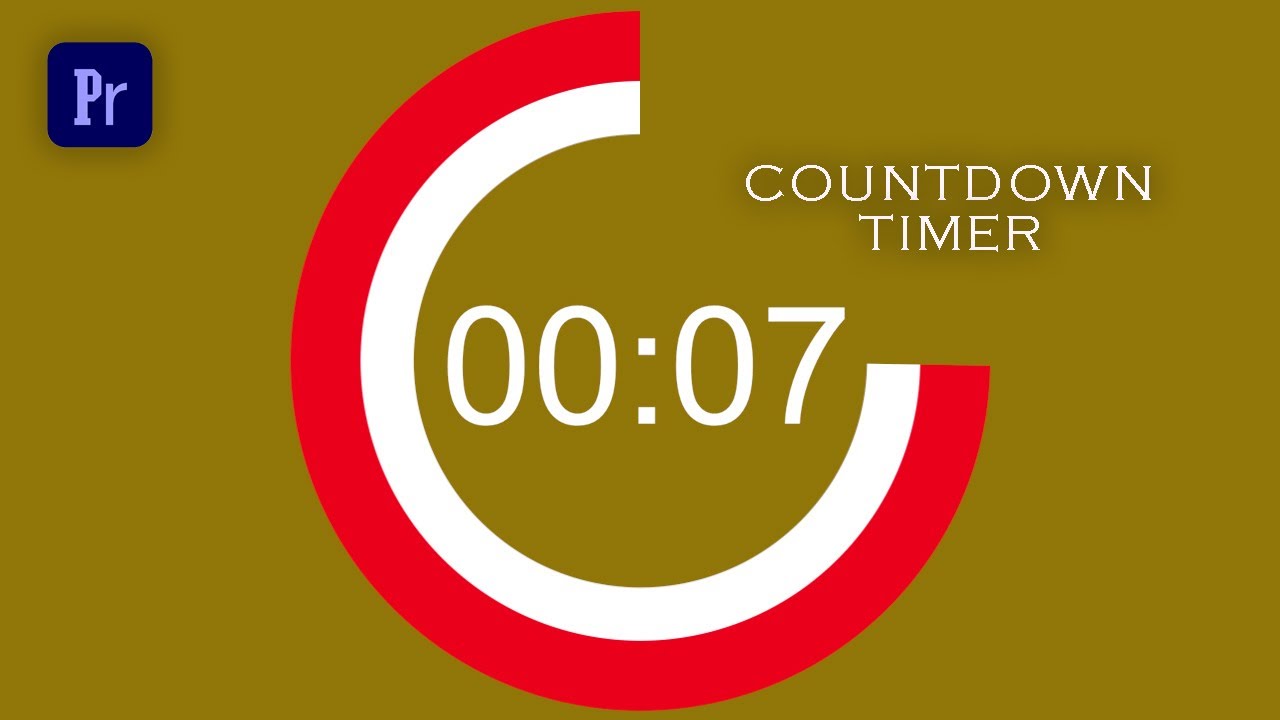 Countdown Timer Premiere Pro Template Free Prntbl