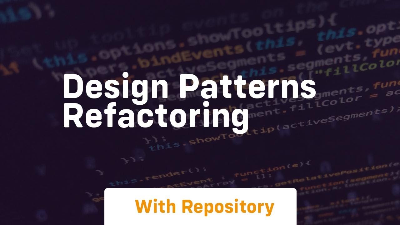 Design Patterns Refactoring Youtube