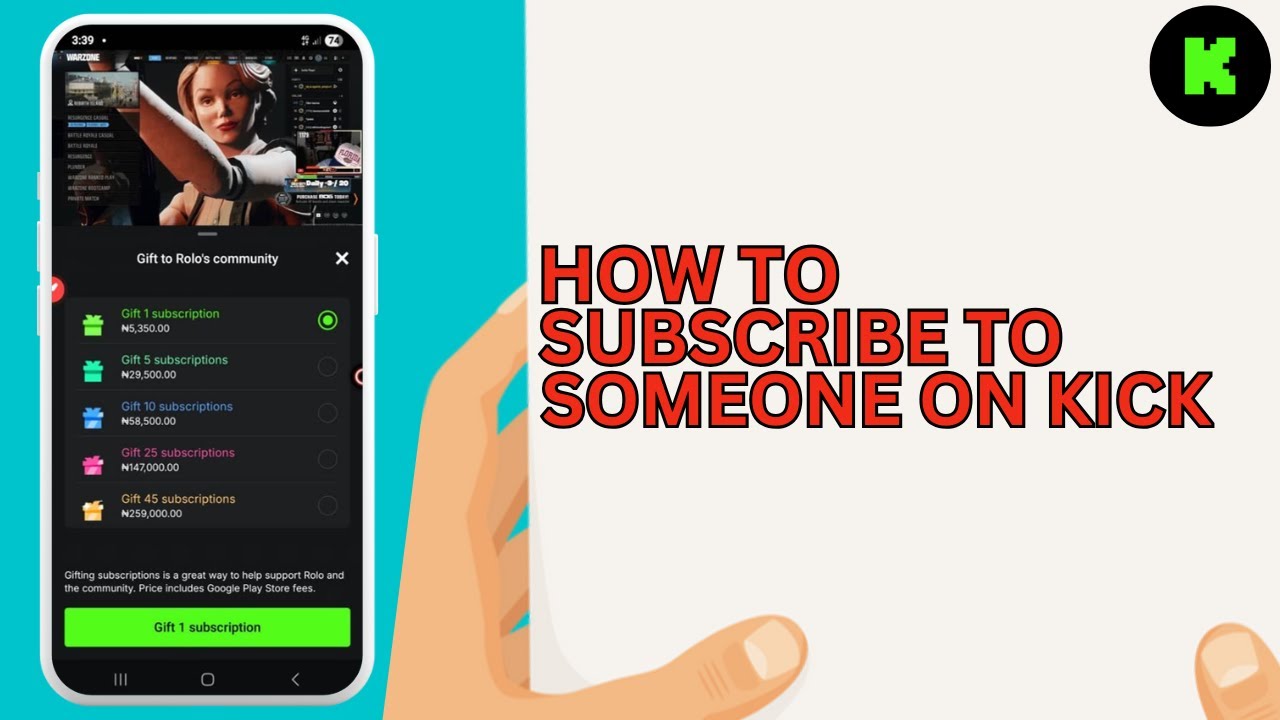 How To Subscribe To Someone On Kick Account Youtube
