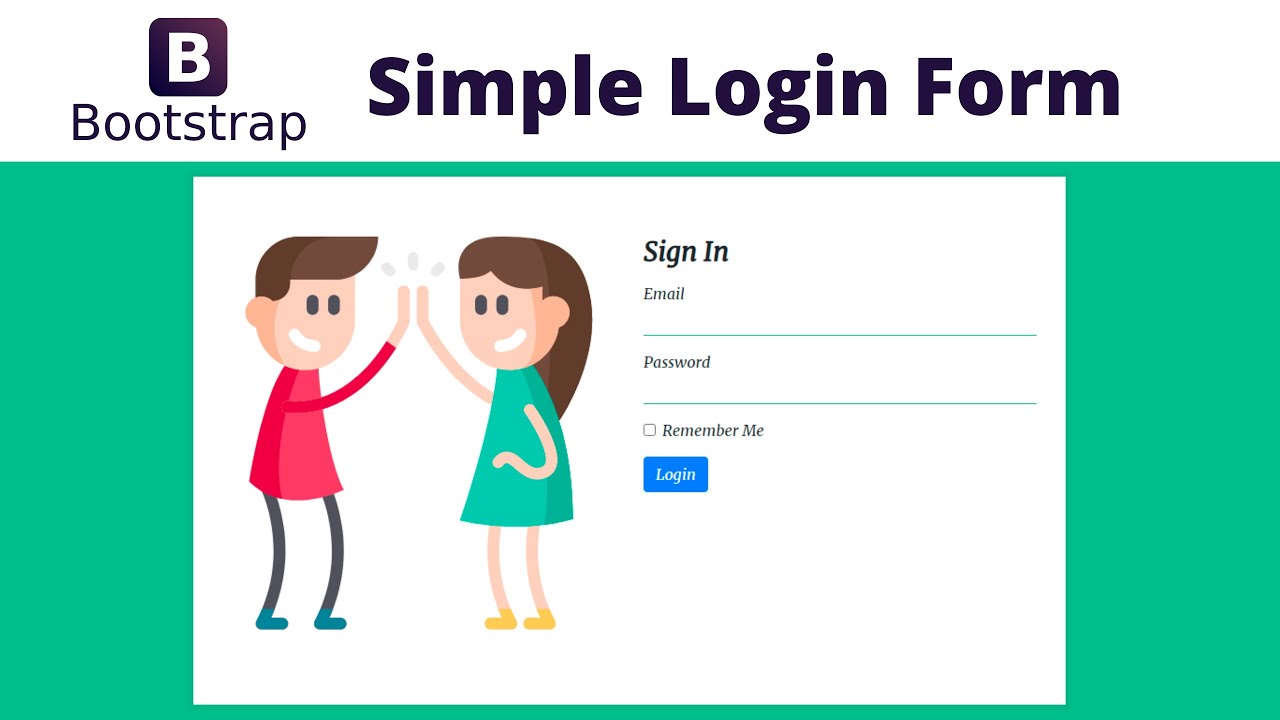Simple Bootstrap 4 Login Form Bootstrap Tutorial For Beginners
