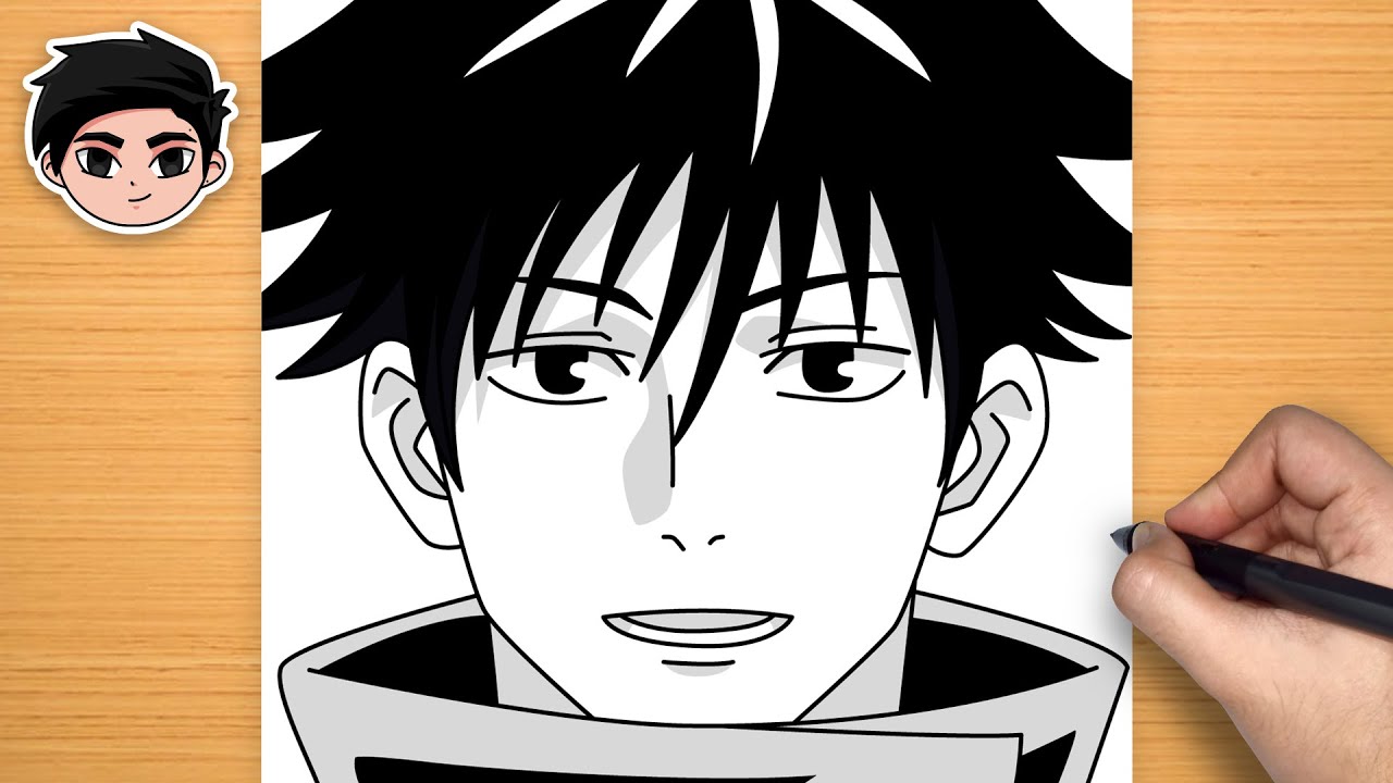 How To Draw Megumi Fushiguro From Jujutsu Kaisen Step By Step Drawing ...