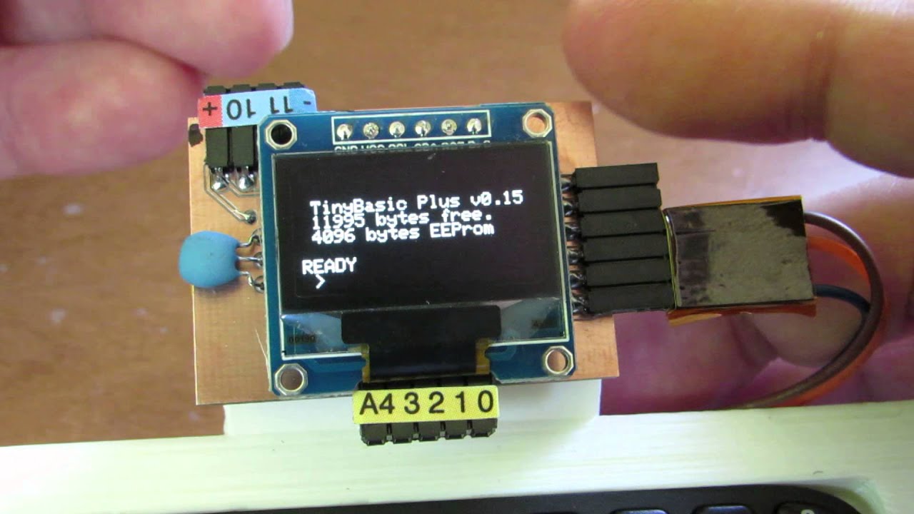 Really Tiny Tinybasic Computer Ver 2 0 Ready Youtube